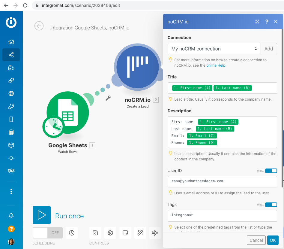 How to use Make noCRM integration · noCRM.io